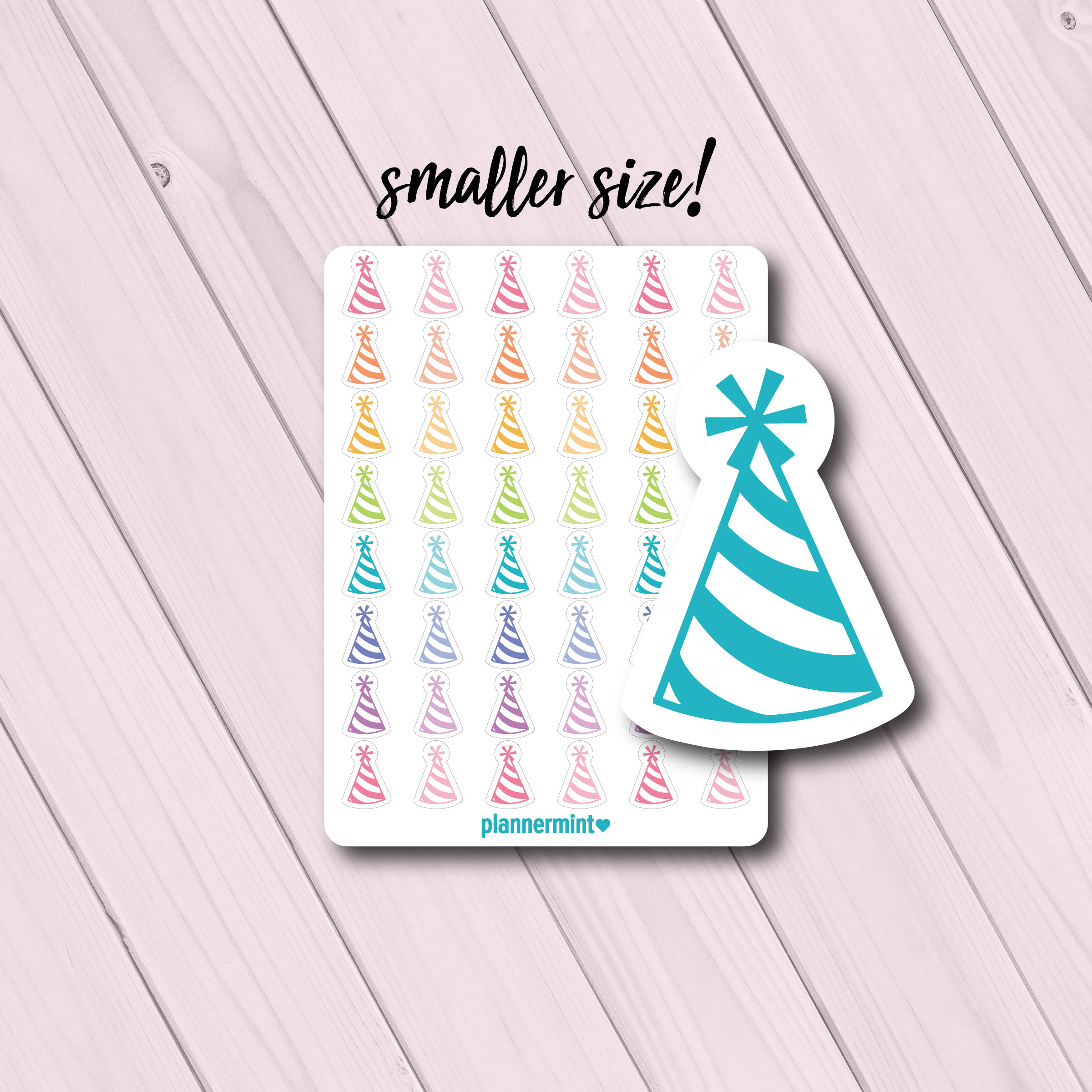 Mini Party Hat Planner Stickers Erin Condren Happy Planner - Etsy