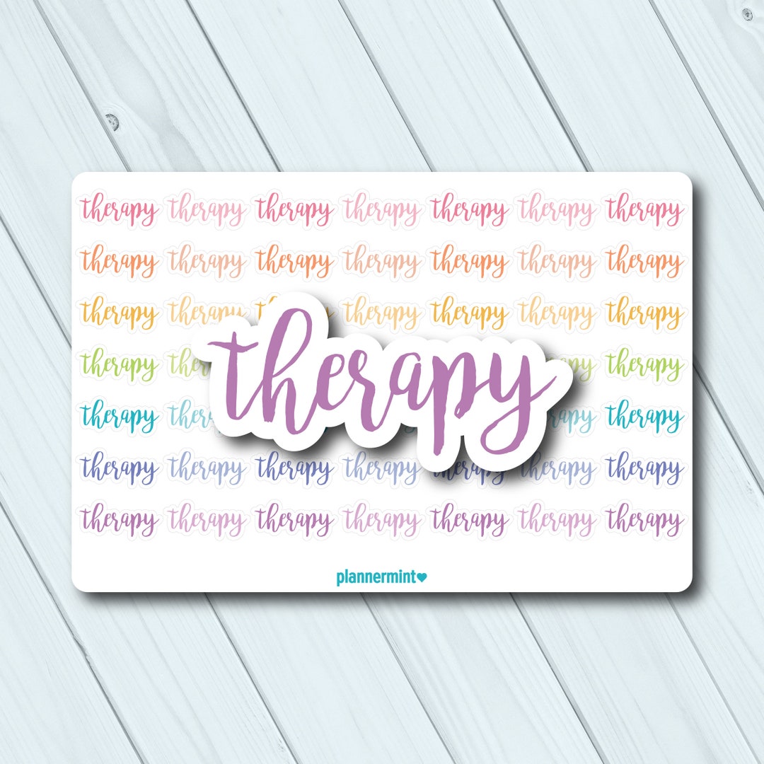 Therapy Planner Stickers: Word Outline Stickers - Etsy