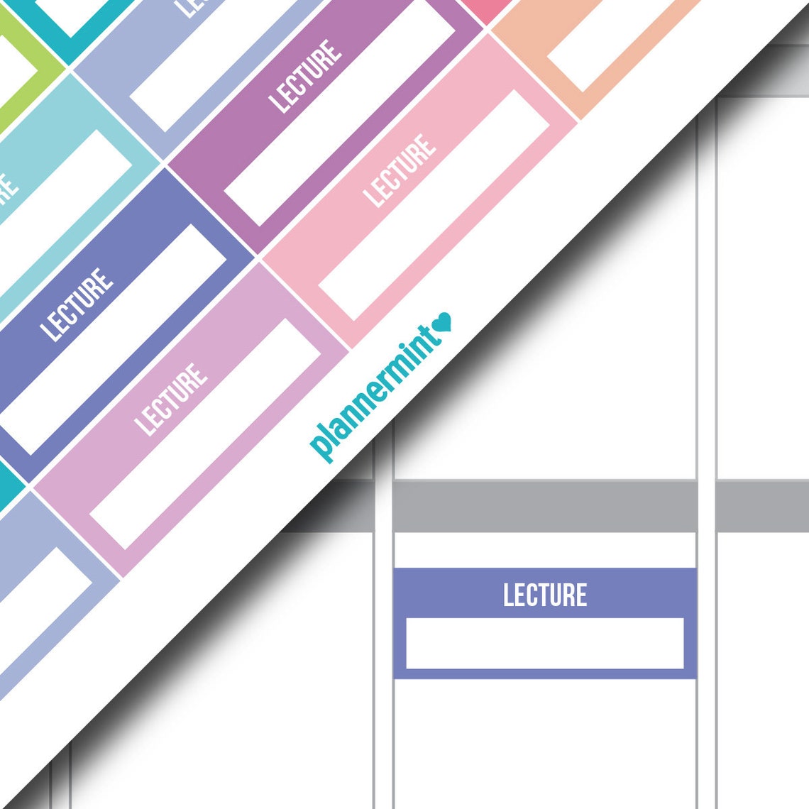 Lecture Planner Stickers Fillable Tracker Erin Condren - Etsy
