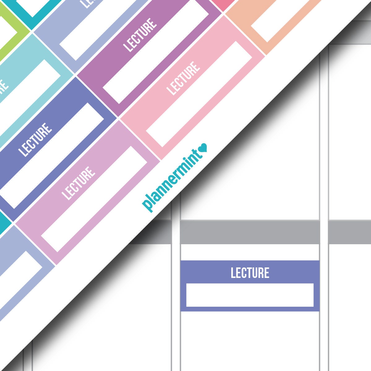 Lecture Planner Stickers Fillable Tracker Erin Condren - Etsy