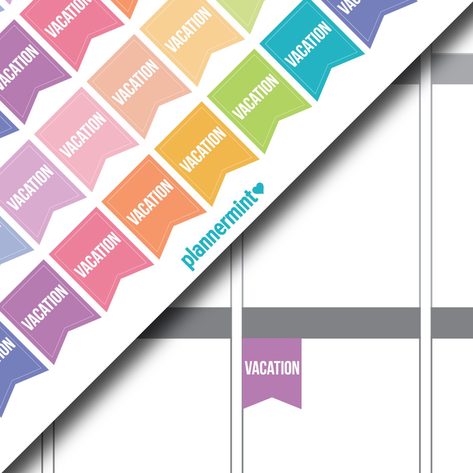 Vacation Planner Stickers Flag Sticker Erin Condren Life - Etsy