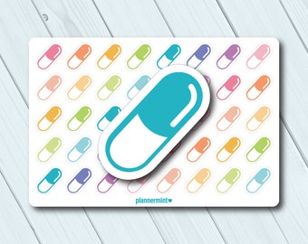 Cardio Planner Stickers Essentials Flag Sticker Erin - Etsy