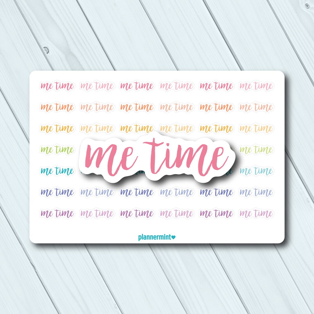 Me Time Stickers - Planner Stickers - Multicolor - Erin Condren Life ...