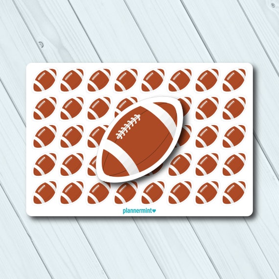 Materials Rugby Planner Stickers Rugby Ball Icon Sticker Sheet Craft ...