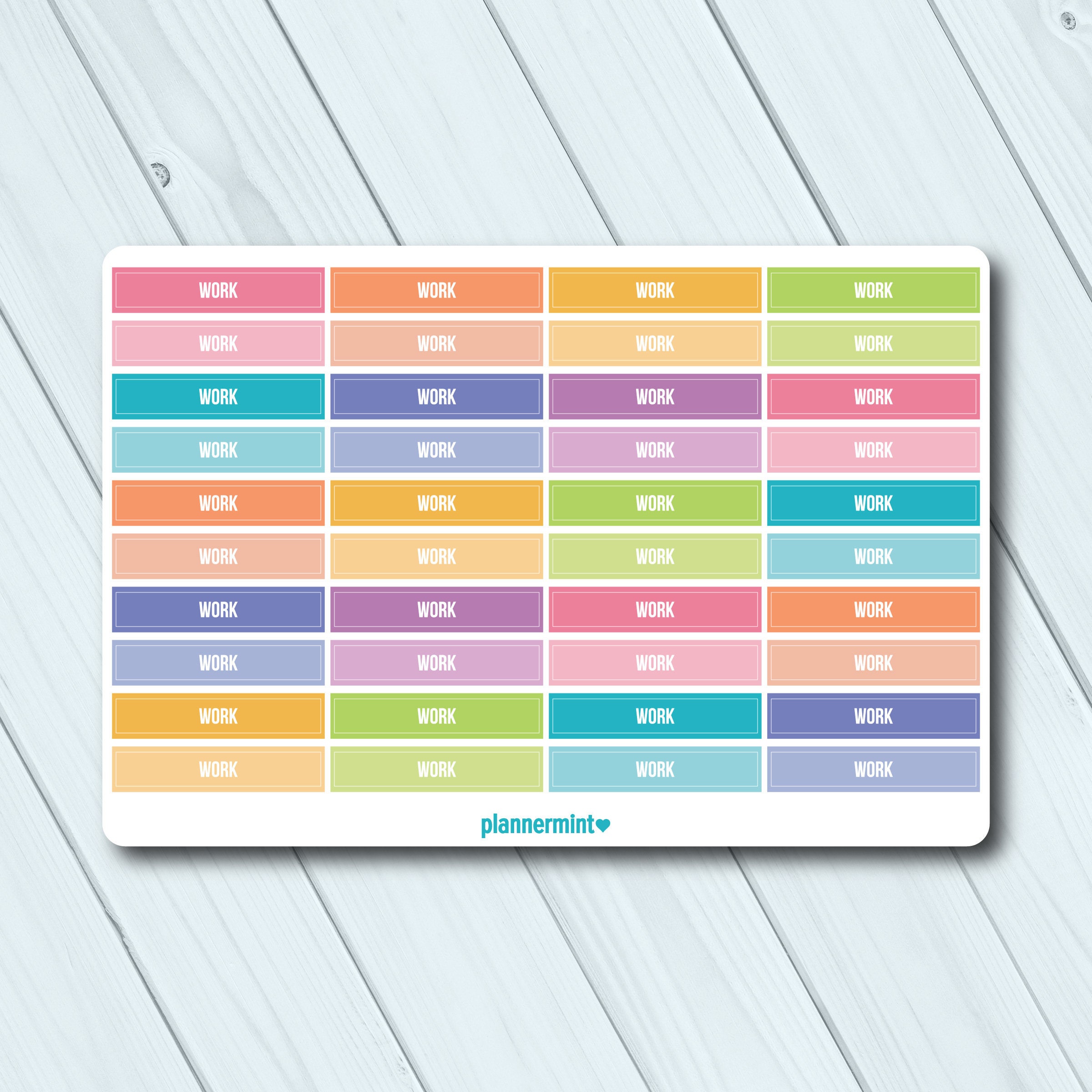 Work Header Planner Stickers Erin Condren Life Planner | Etsy