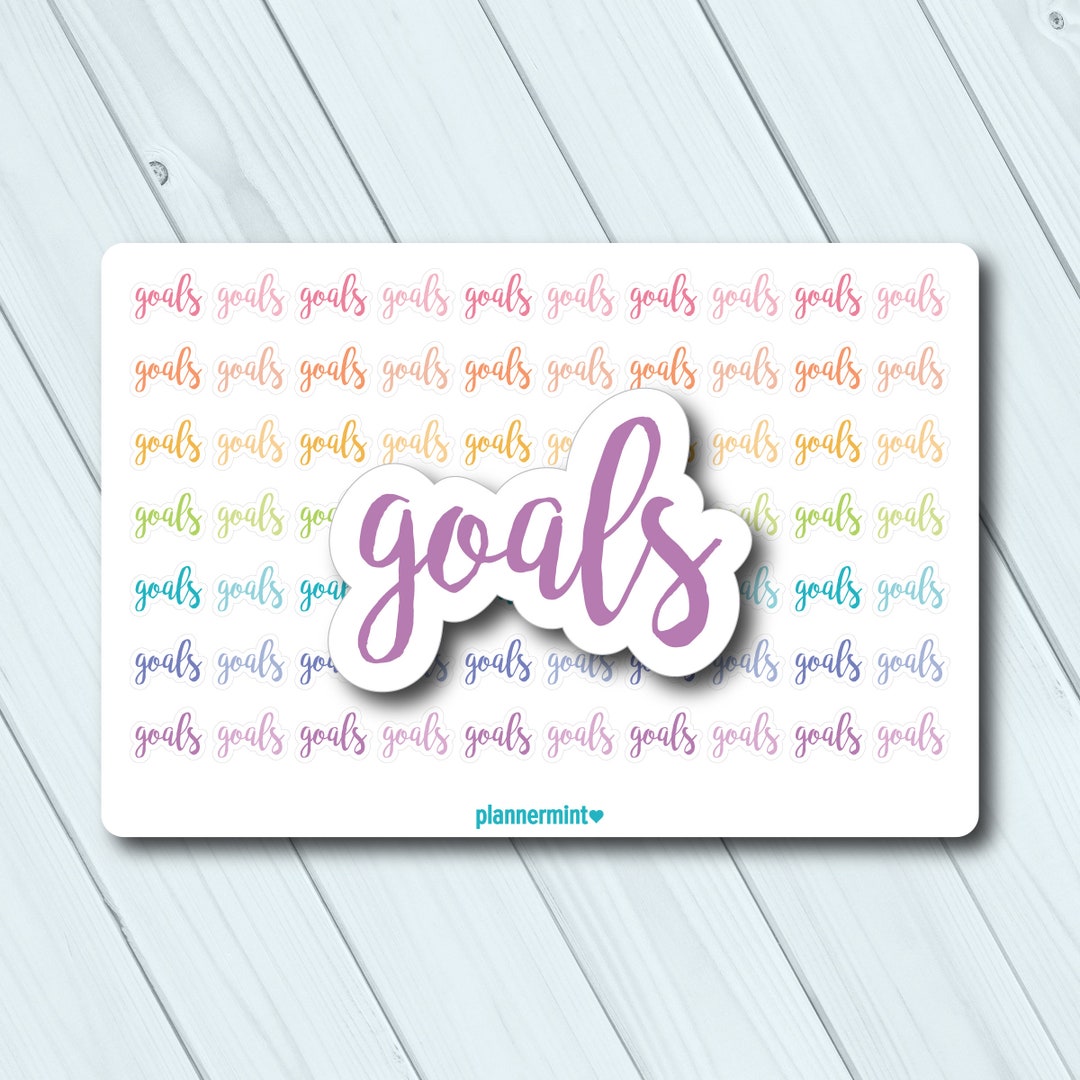 Goals Planner Stickers - Motivational Stickers - Erin Condren Life ...