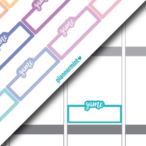 Game Planner Stickers - Fillable Tracker - Script Outline - Erin ...