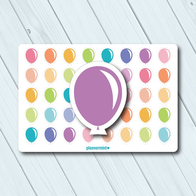 Balloon Stickers - Etsy