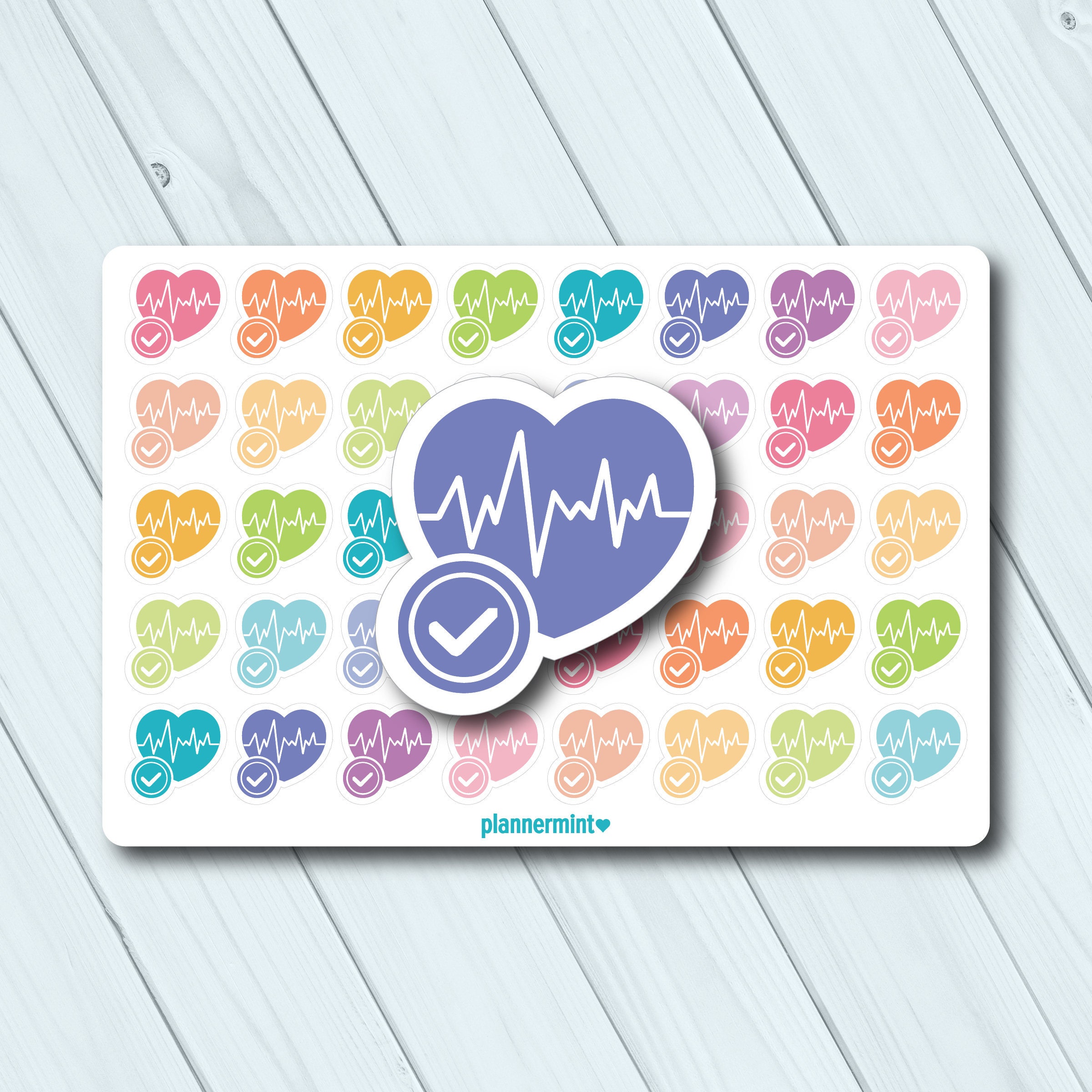 Cardio Planner Stickers Icon Erin Condren Life Planner - Etsy