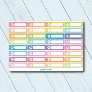 Paw Print Planner Stickers - Fillable Tracker - Erin Condren Life ...
