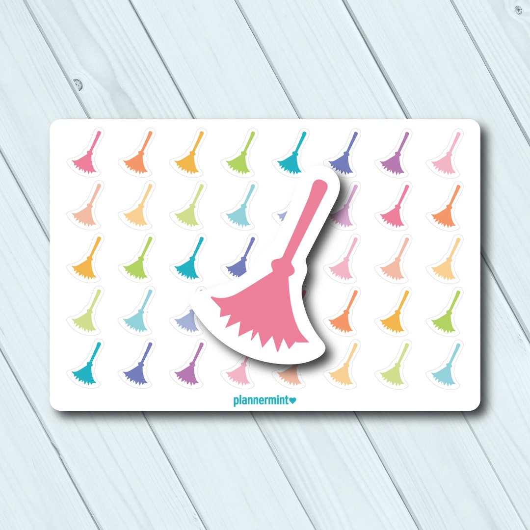 Cleaning Planner Stickers - Feather Duster - Dusting - House Cleaning ...