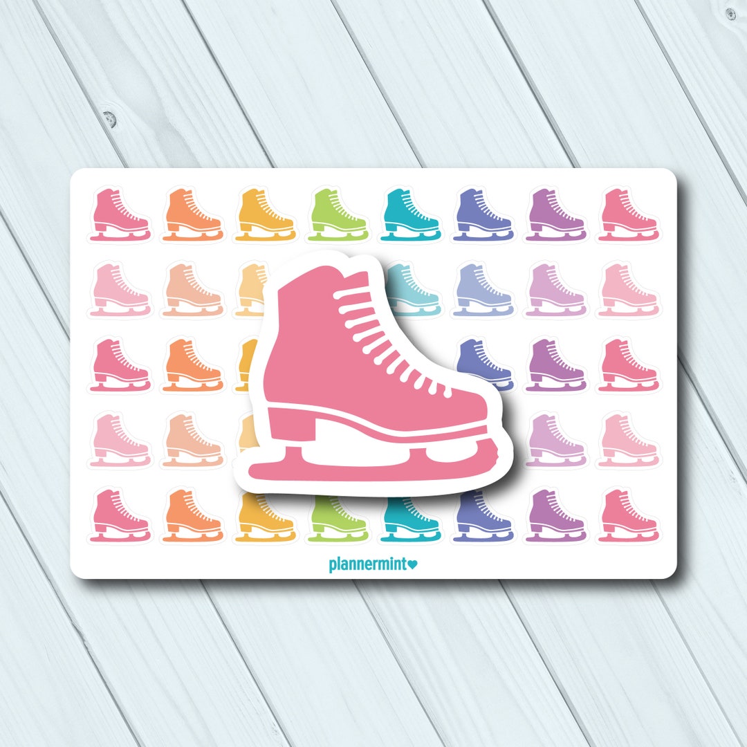 Ice Skates Planner Stickers: Functional Icons, Erin Condren - Etsy
