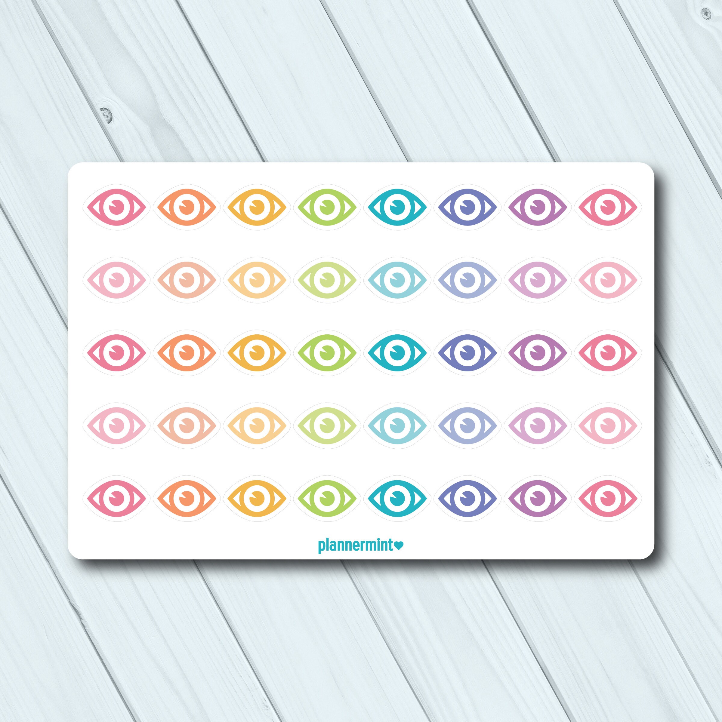 Eye Planner Stickers Eye Doctor Stickers Functional Icon | Etsy