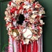 Baseball Wreath, Fabric Wreath, Ribbon Wreath, Rag Wreath, Baseball ...