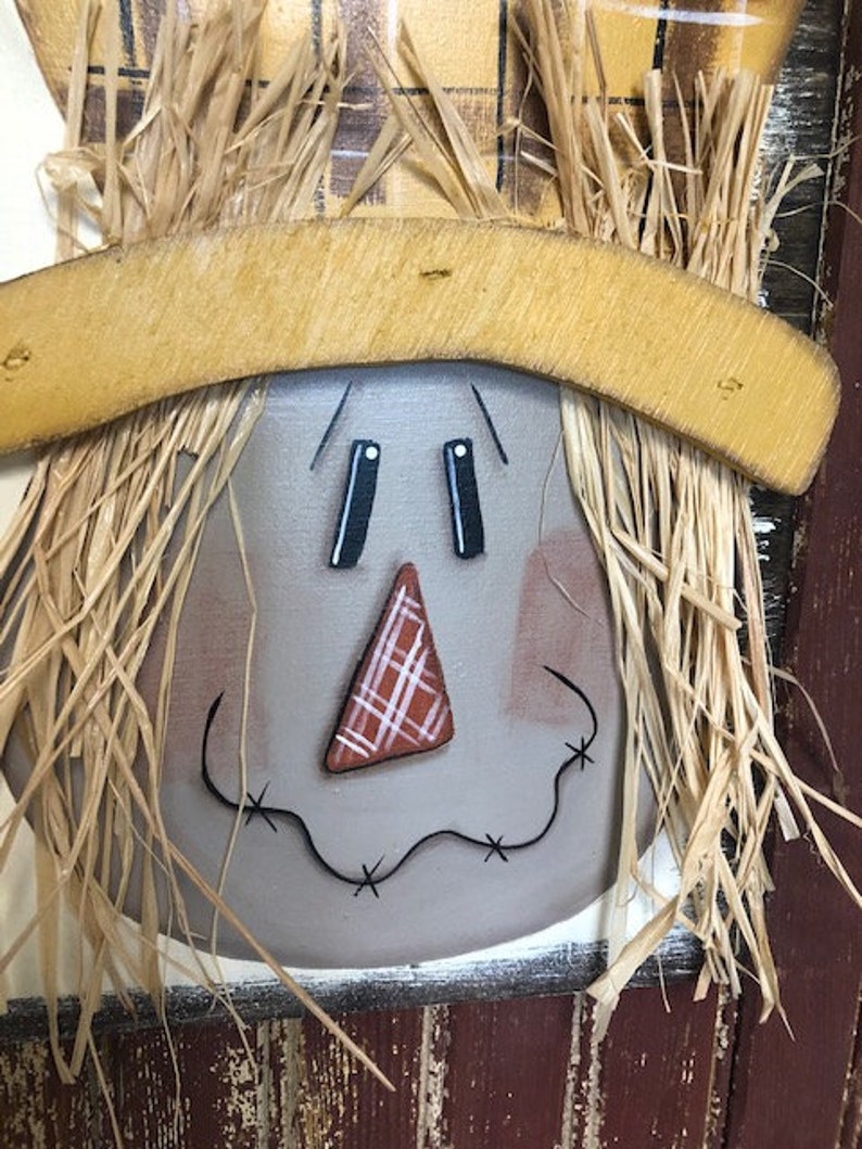 Fall Scarecrow Decor Hanging Scarecrow Fall Porch Decor - Etsy