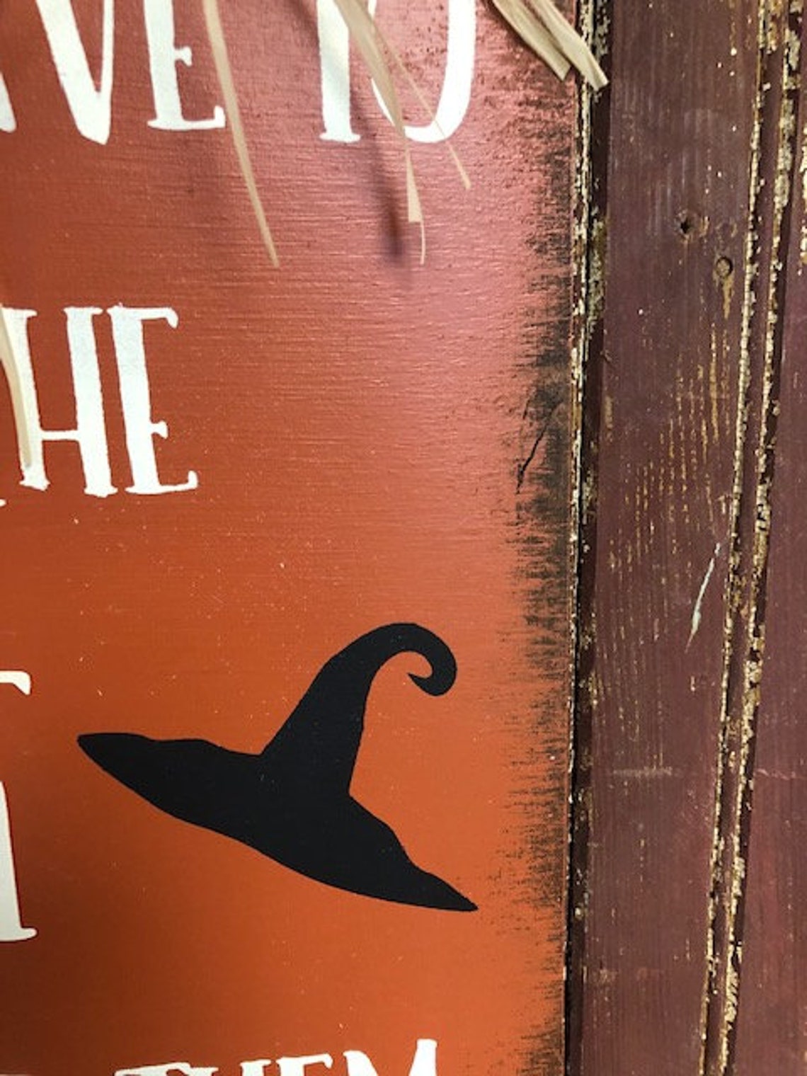 Witch Hat Sign, Halloween Decor, Door Hanger - Etsy