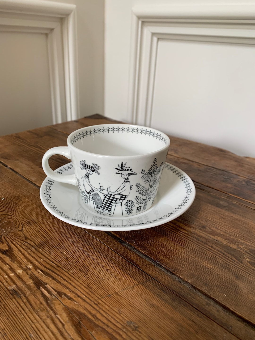 Arabia Finland Emilia Cup and Saucer - Etsy