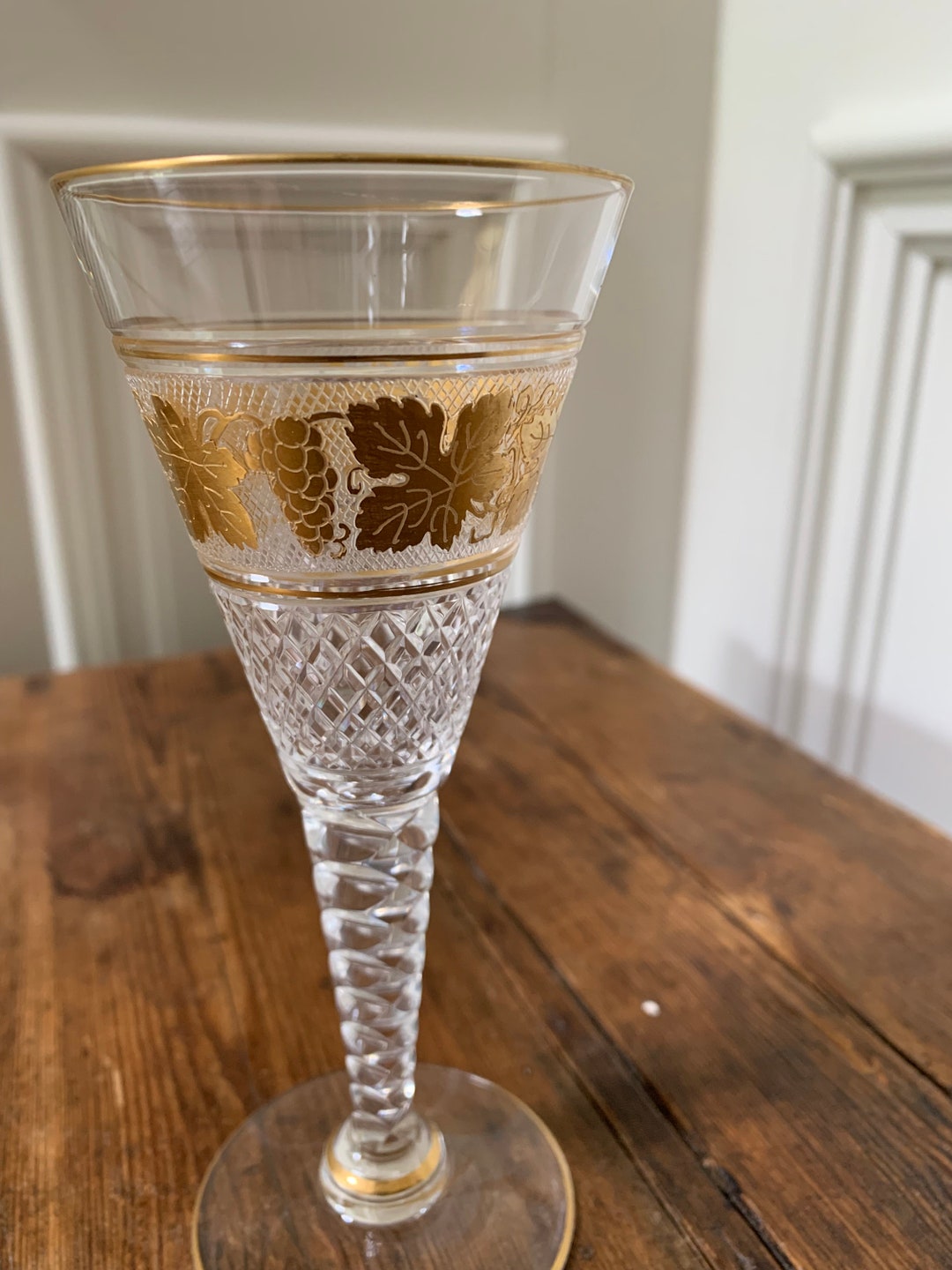 Val St. Lambert Wine Glass - Etsy