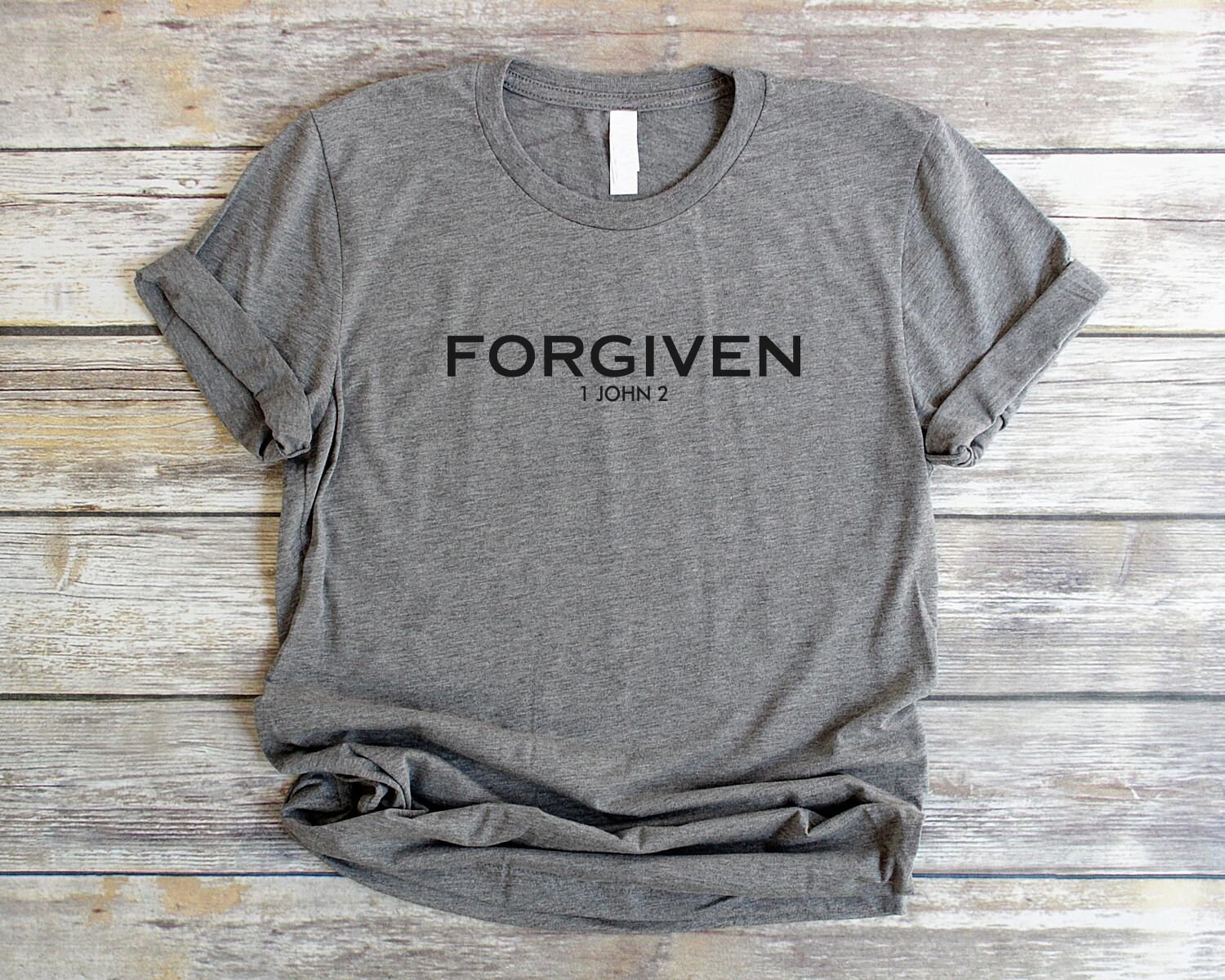 Forgiven Shirt Unisex Christian T Shirts Forgiven Christian | Etsy