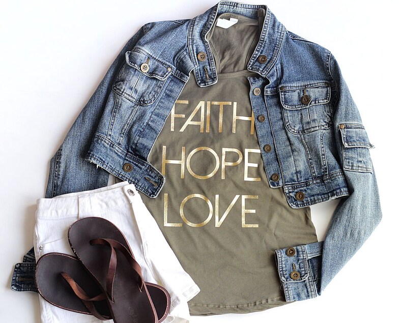 Faith Hope And Love Racerback Tank Tops For Women Faith Hope Etsy