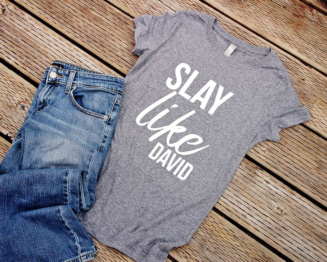 Slay Like David Christian T Shirts for Women Christian Shirts | Etsy