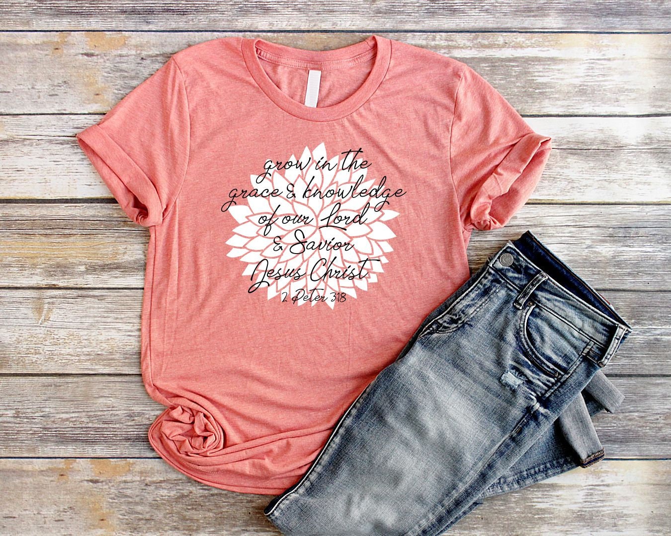Christian Floral Shirt Christian T Shirts For Women Unisex Etsy