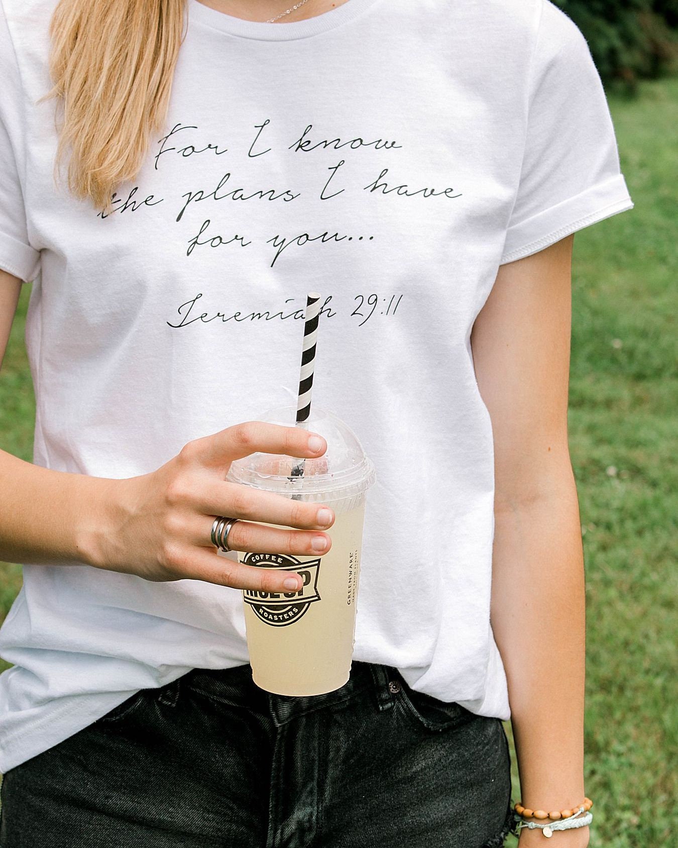 Jeremiah 29:11 Christian T Shirts for Women for I Know the Plans I Have ...