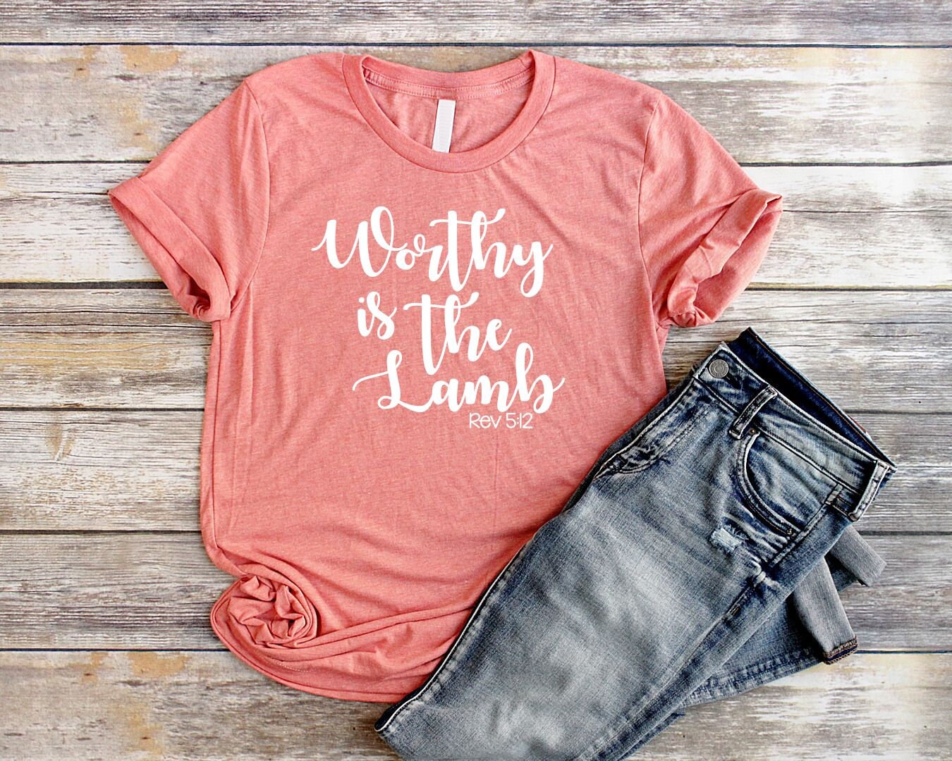 Worthy is the Lamb Christian T Shirts for Women Unisex Christian Easter ...