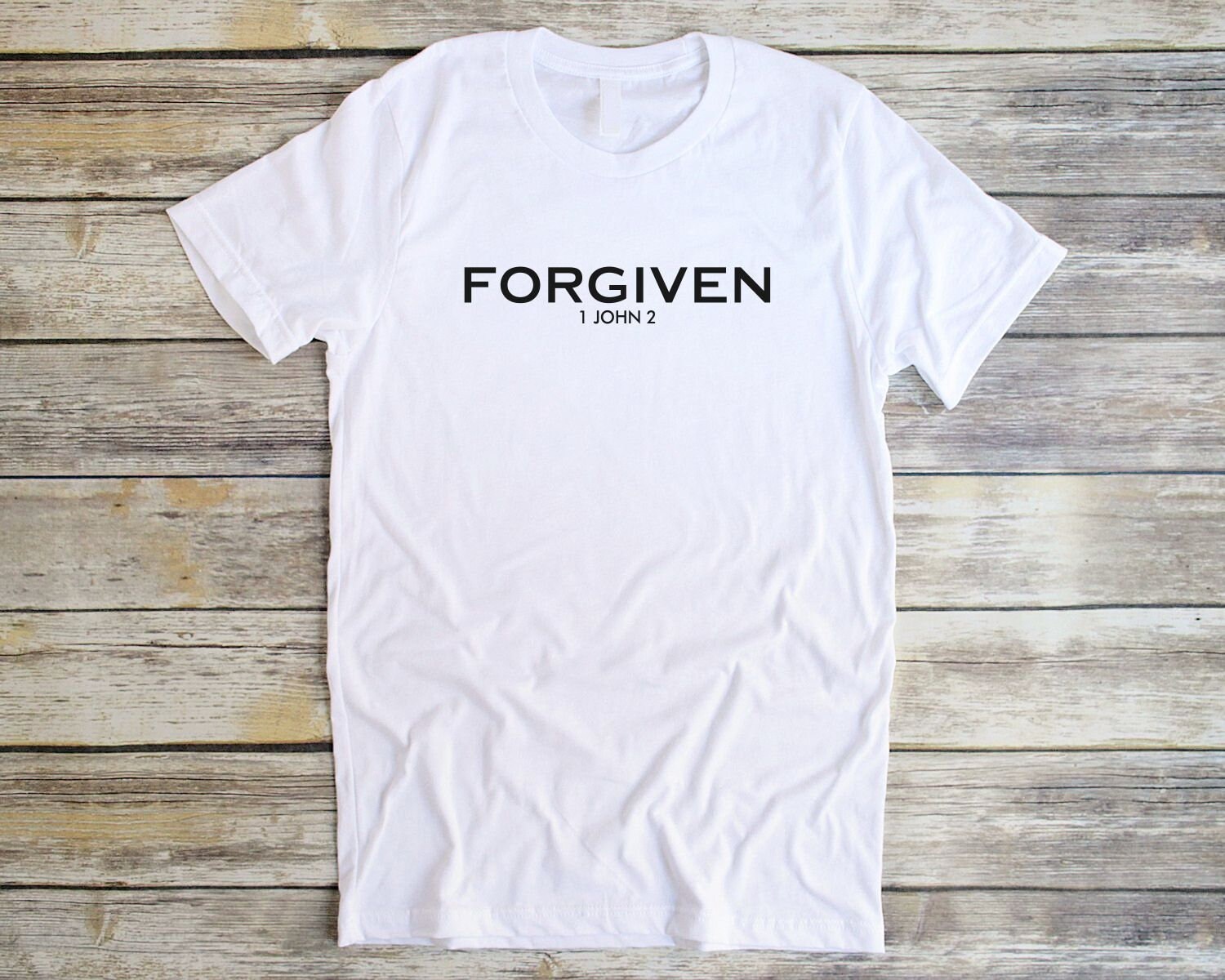Forgiven Shirt Unisex Christian T Shirts Forgiven Christian | Etsy