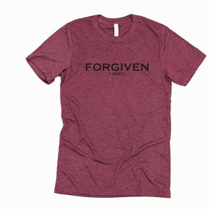 Forgiven Shirt Unisex Christian T Shirts Forgiven Christian Shirts for ...