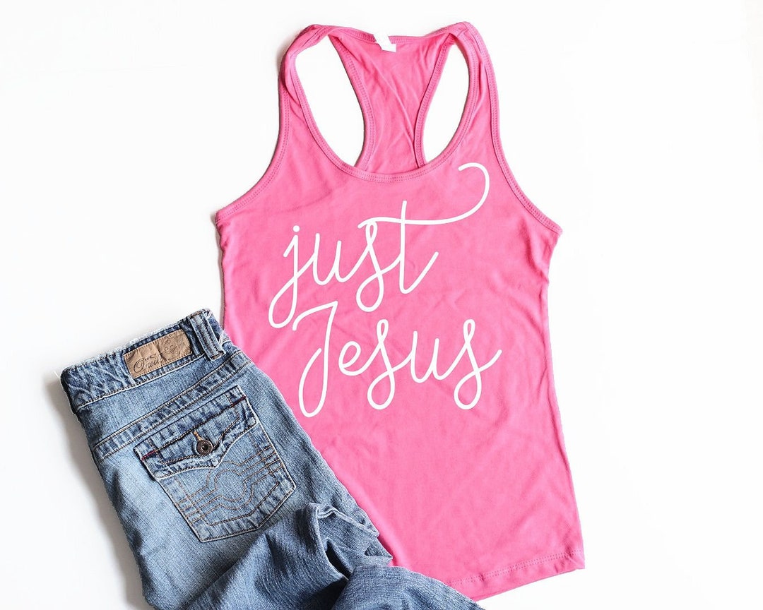 Just Jesus Christian Tank Top Tank Tops for Women Christian Tanks for ...