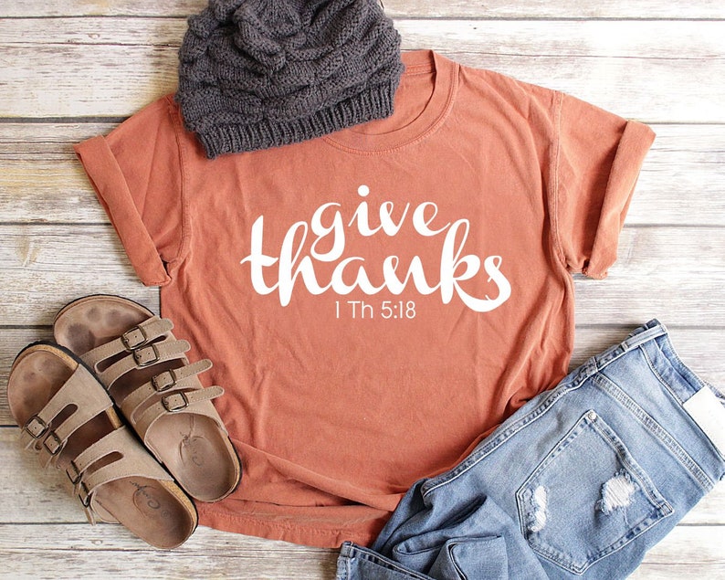 Give Thanks Shirt Unisex Thanksgiving Shirts Women Fall Shirt - Etsy