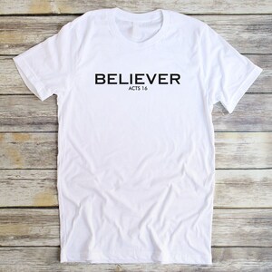Believer Shirt Unisex Christian T Shirts Christian Shirts for Men Bible ...