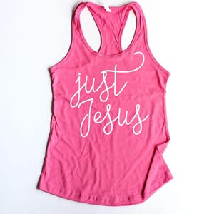 Tank Tops for Women Just Jesus Tanks Summer Tanks Barre Tank Tops ...