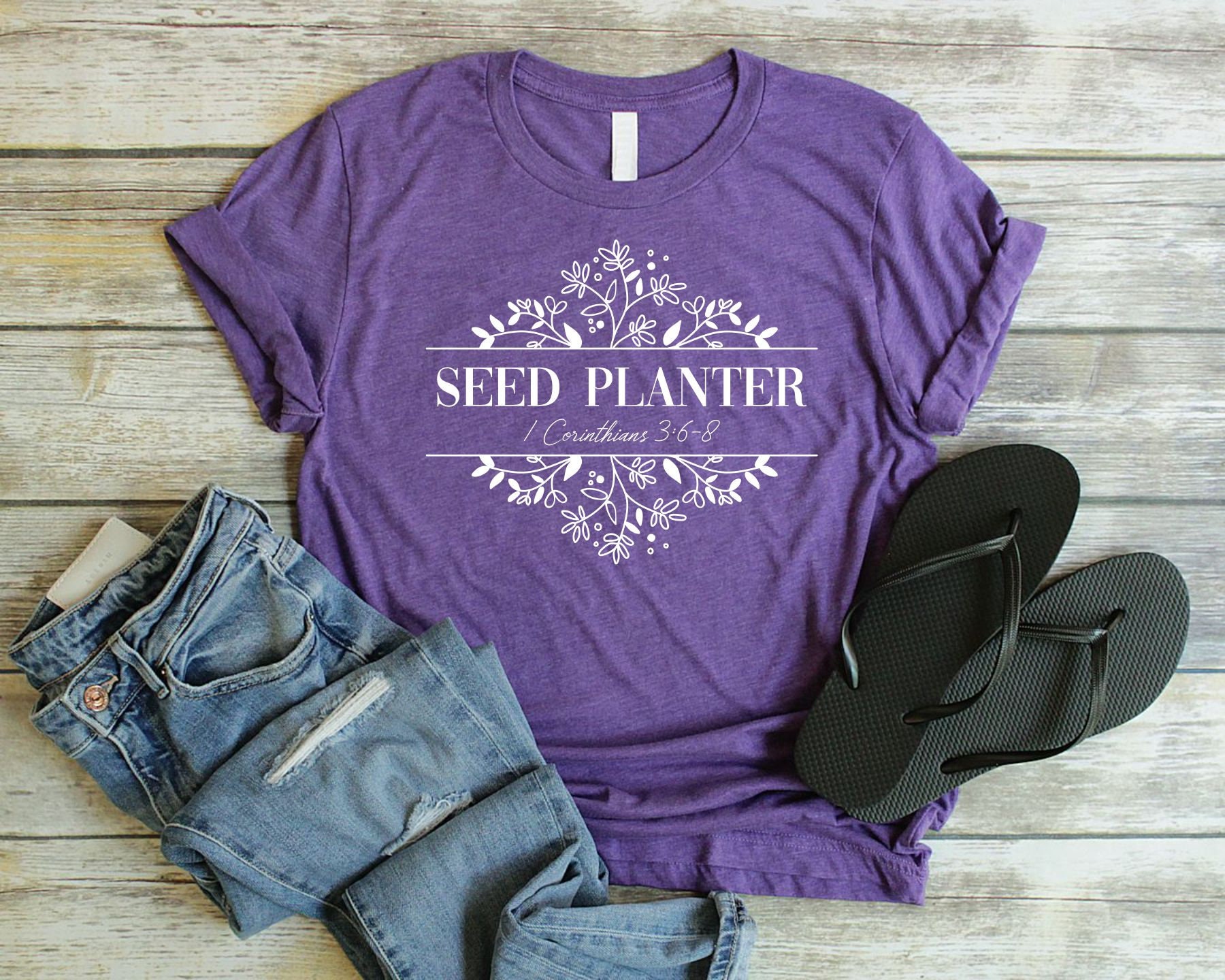 Seed Planter Shirt Unisex Christian Shirts Women Floral Bible | Etsy