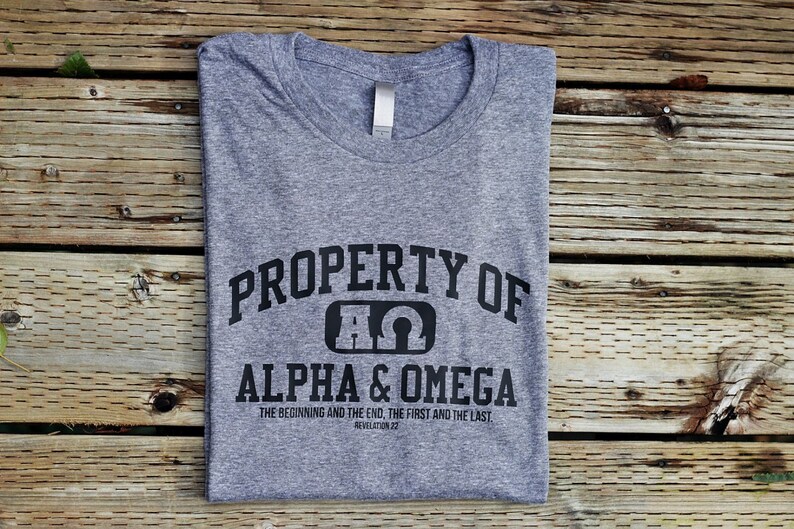 Property of Alpha & Omega Shirt for Men Unisex Christian T Shirts for ...