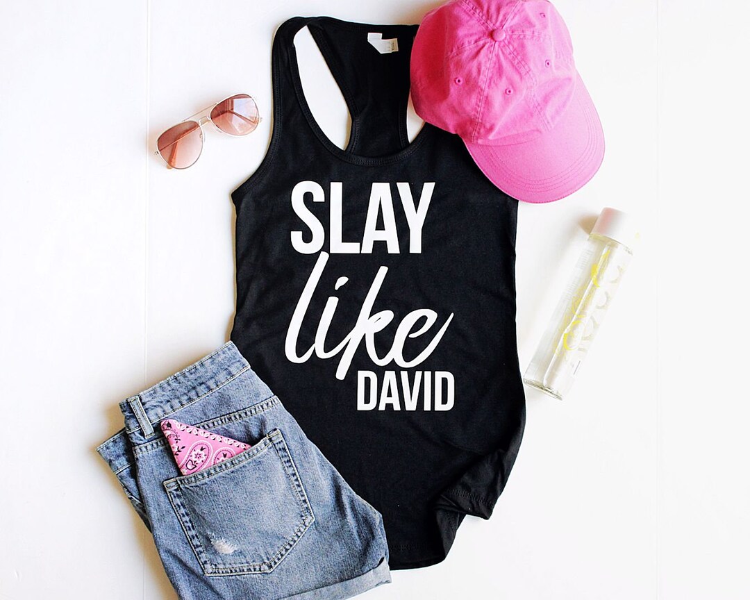 Slay Like David Christian Tank Tops Women Christian Tanks for Women ...