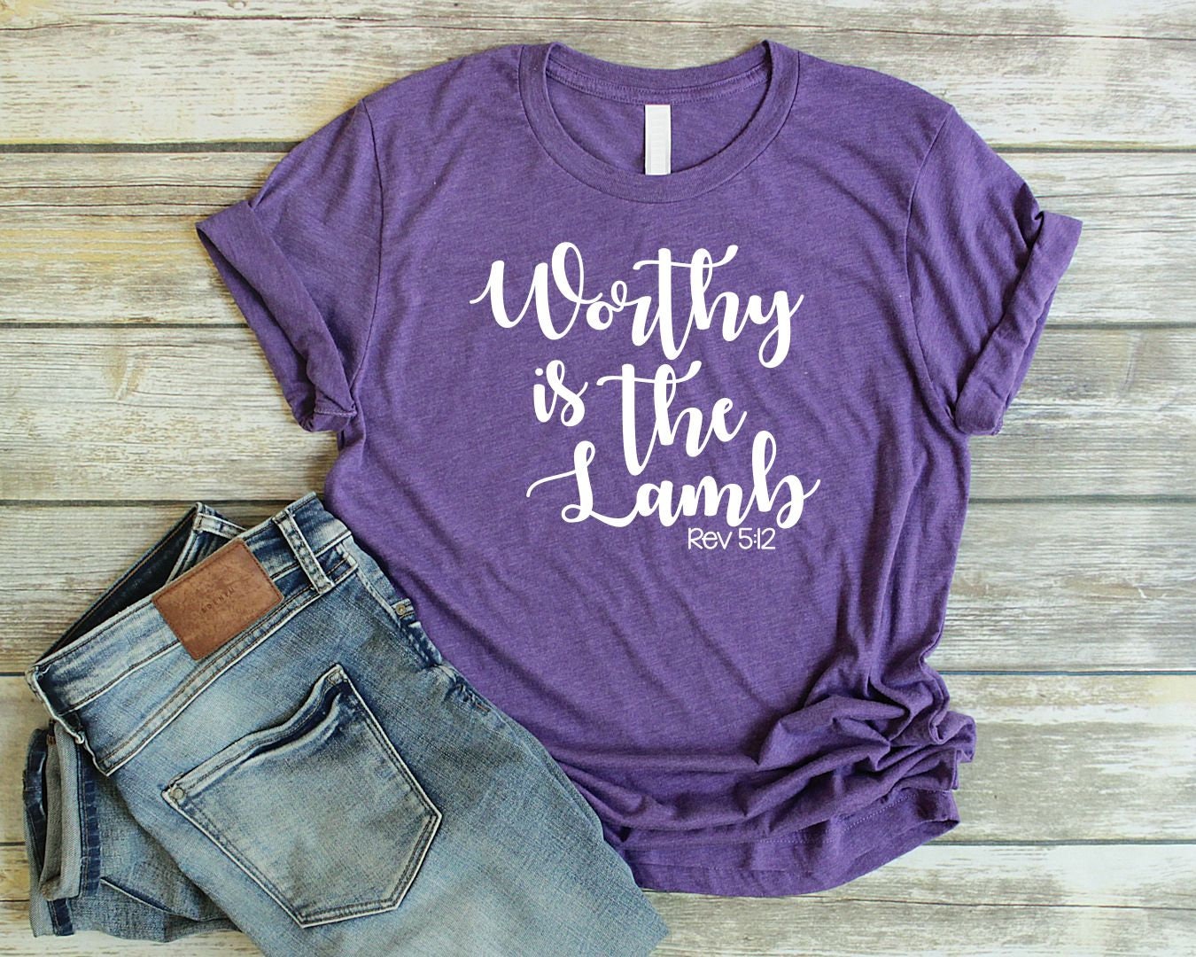 Worthy Is The Lamb Christian T Shirts for Women Unisex | Etsy