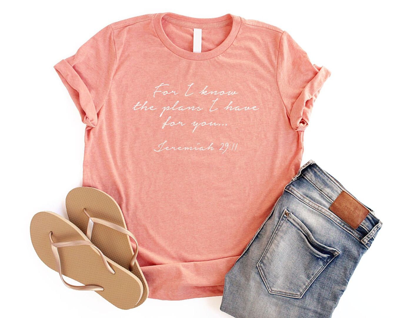 Jeremiah 29:11 Christian T Shirts for Women for I Know the Plans I Have ...