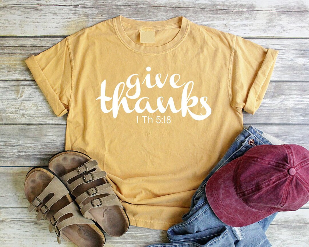 Give Thanks Shirt Unisex Thanksgiving Shirts Women Fall Shirt - Etsy