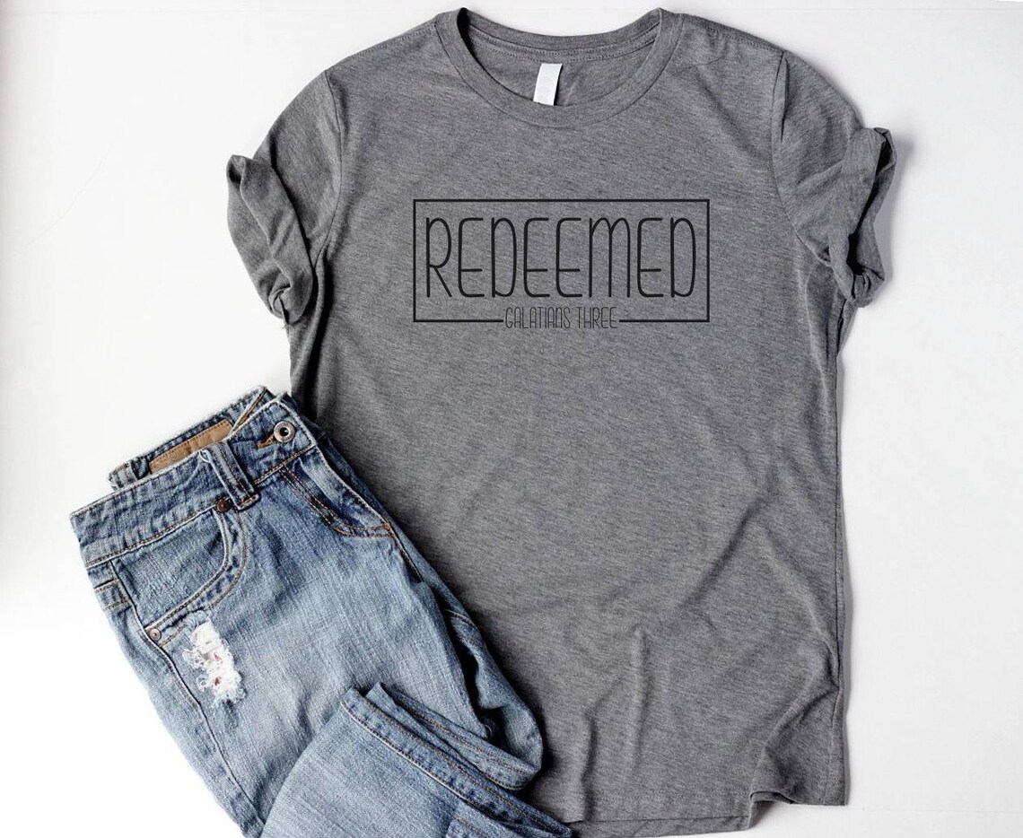 Redeemed Christian T Shirts for Women Relaxed Fit Redeemed Shirts Women ...
