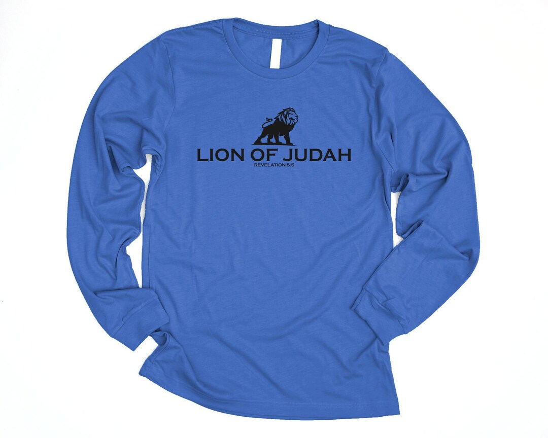 Lion of Judah Mens Christian Long Sleeve Shirts Dad Birthday Gifts for ...