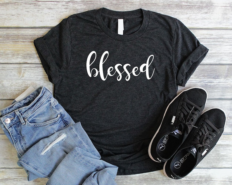 Blessed Tshirt Women Unisex Thanksgiving Shirt Women Christian T Shirts ...