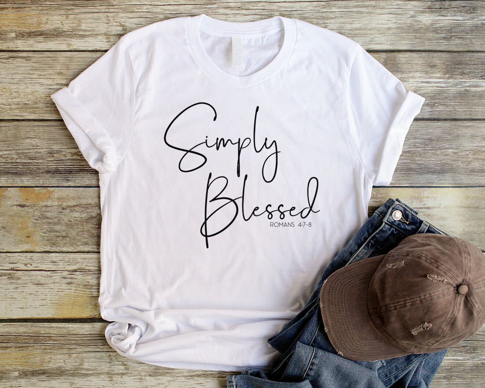 Simply Blessed Shirt Unisex Christian T Shirts Women Blessed Etsy