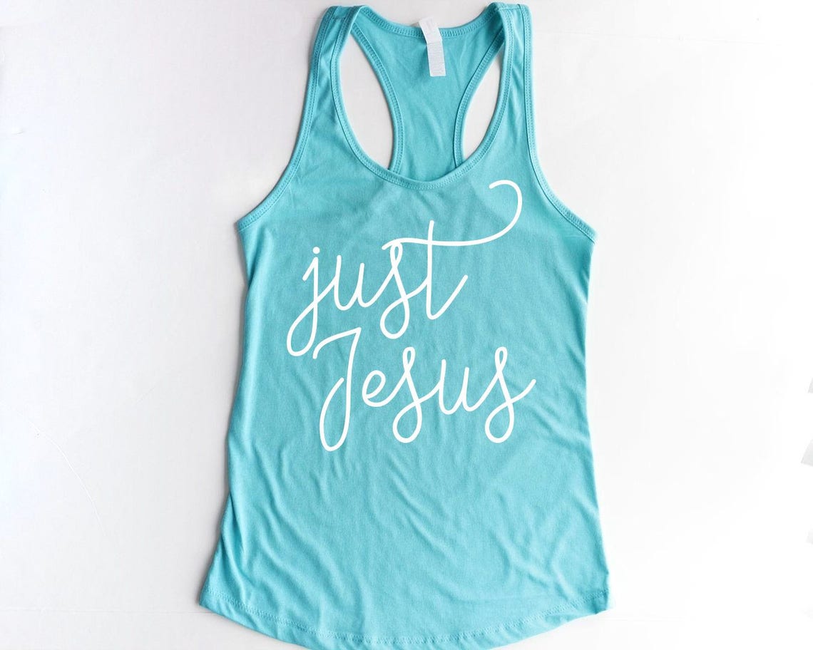 Tank Tops for Women Just Jesus Tanks Summer Tanks Barre Tank | Etsy