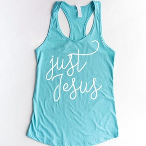 Tank Tops for Women Just Jesus Tanks Summer Tanks Barre Tank Tops ...