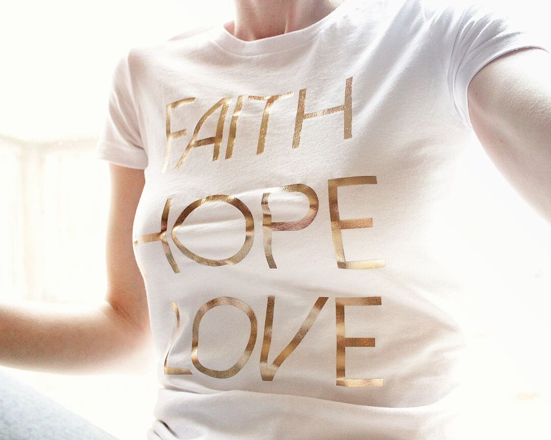 Faith Hope Love Shirt | Junior Fitted | Christian T Shirts | Love Shirt ...