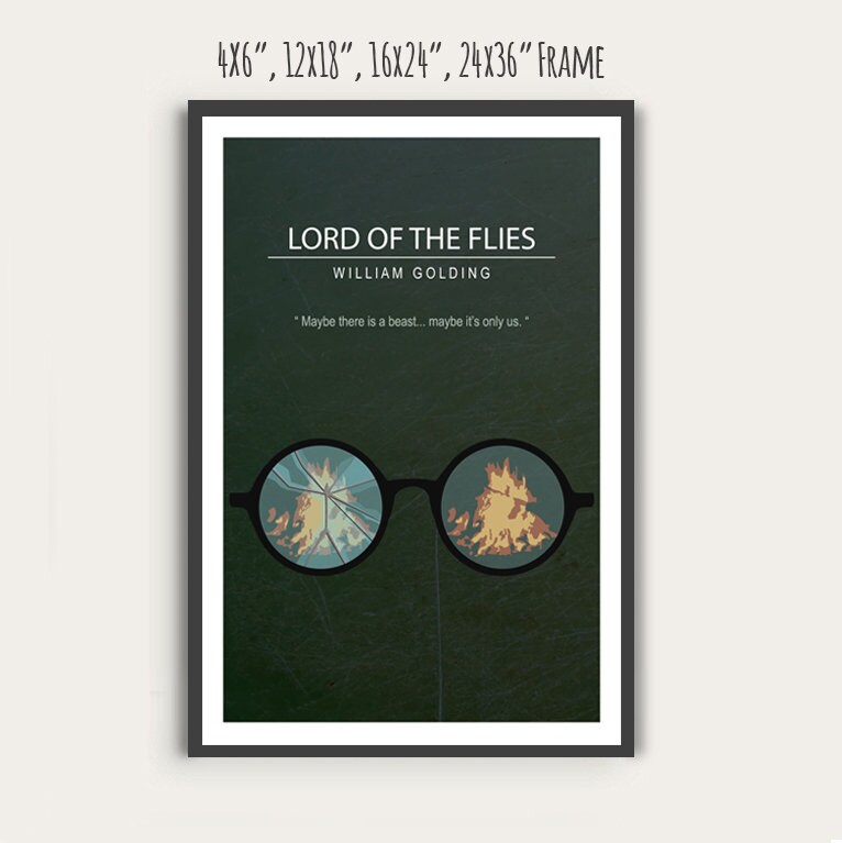 Lord of the Flies, William Golding, Harry Hook, Minimal Movie Poster ...