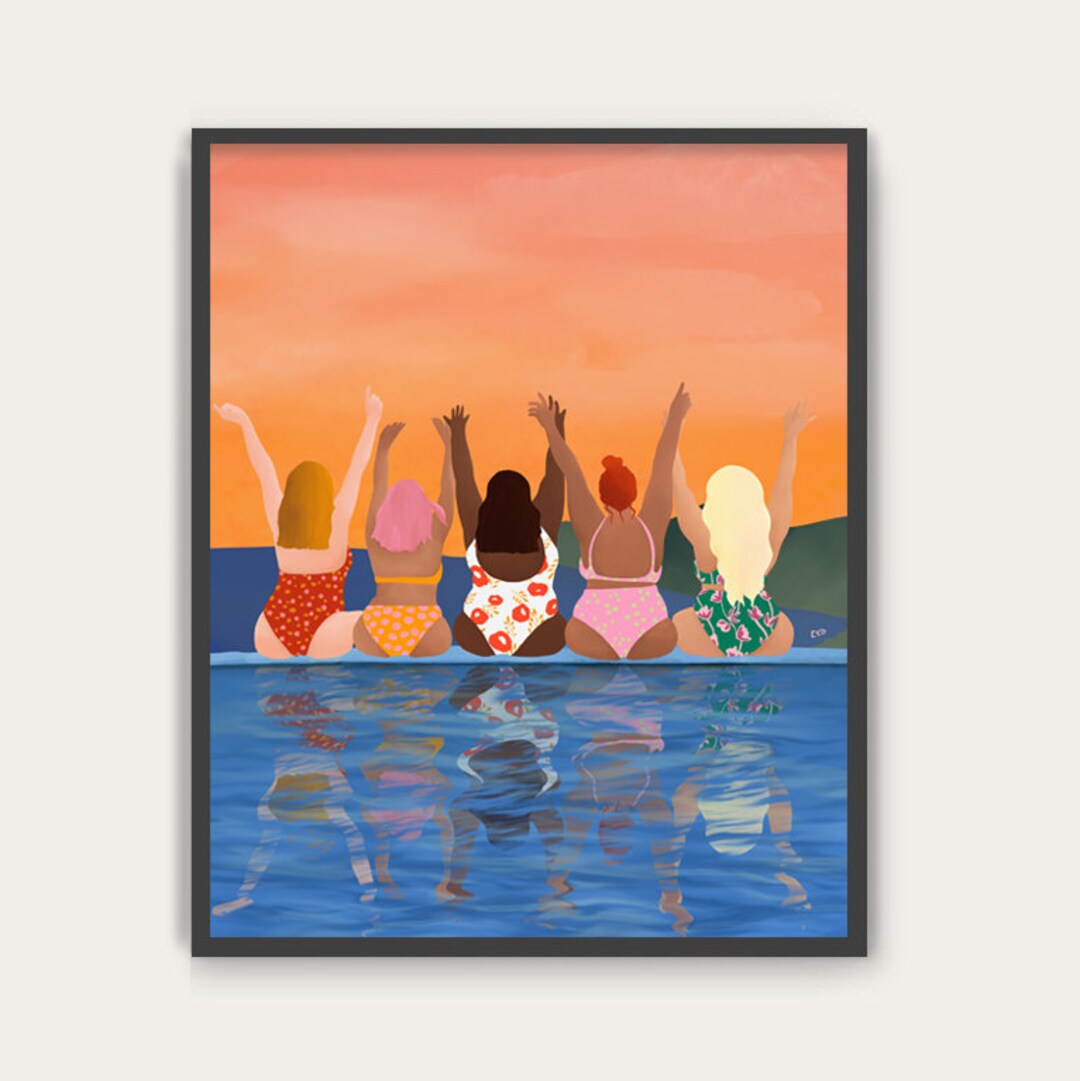 Girl Power, Art Print, Feminist Poster, Empowered Women Print, Body ...