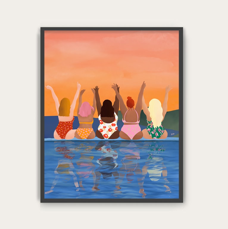 Girl Power Art Print Feminist Poster Empowered Women Print - Etsy